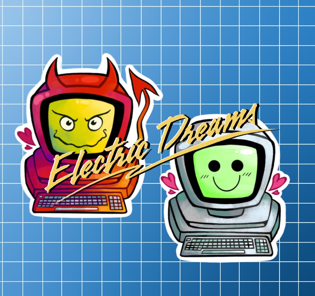 Edgar Stickers | Electric Dreams 1984 - Etsy