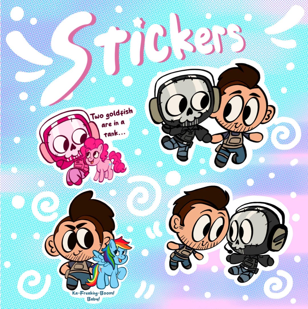 COD Little Goobers | Ghost and Soap | Stickers - Etsy