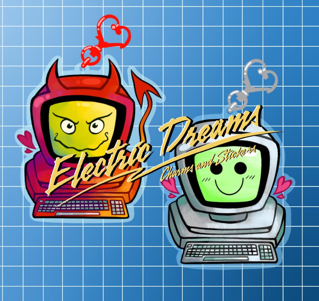 Edgar Charms | Electric Dreams 1984 - Etsy