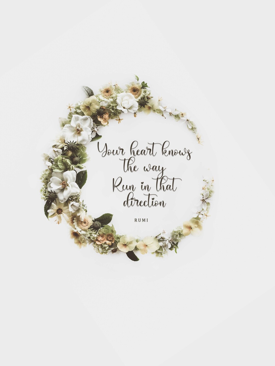 Inspirational Quotes Rumi Quote Instant Download Printable Quote Your ...