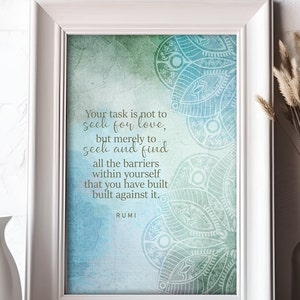Inspirational Quotes ~ Rumi Quote ~ Instant Download Printable Quote - Etsy