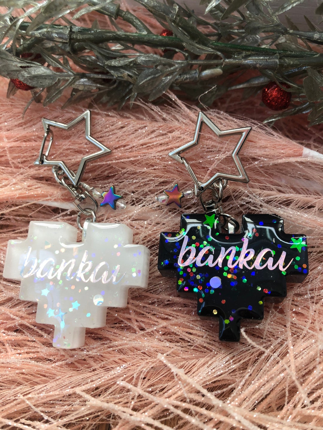 Bankai 8bit Pixel Heart Keychain - Etsy Sweden