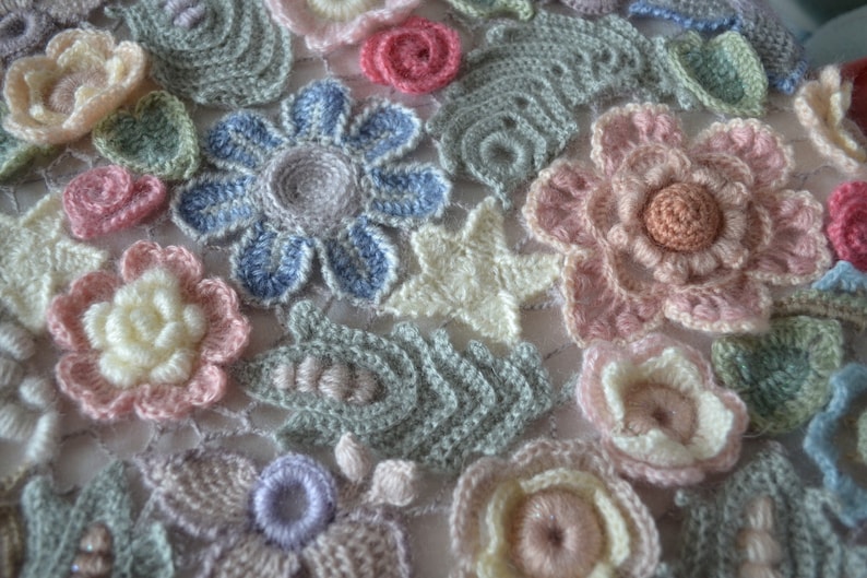 Multicolor Wraps Shawls Irish Crochet Size: 67 х - Etsy