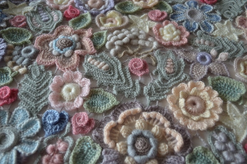 Multicolor Wraps Shawls Irish Crochet Size: 67 х - Etsy