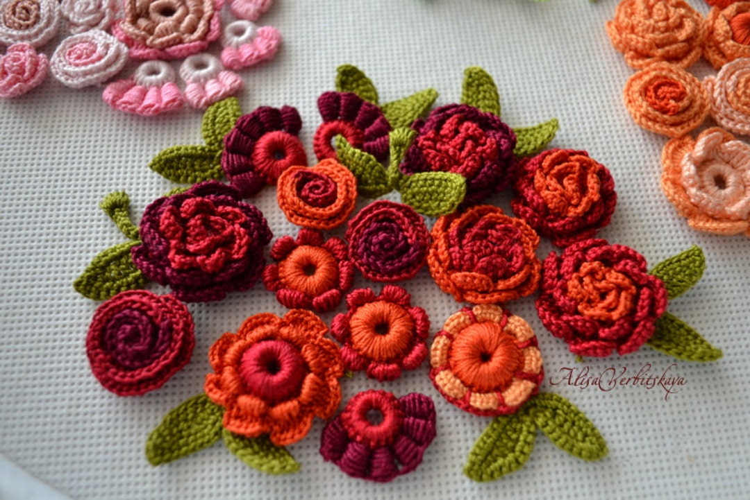 Miniature Flower Kits Orange Roses Set 30pcs - Etsy