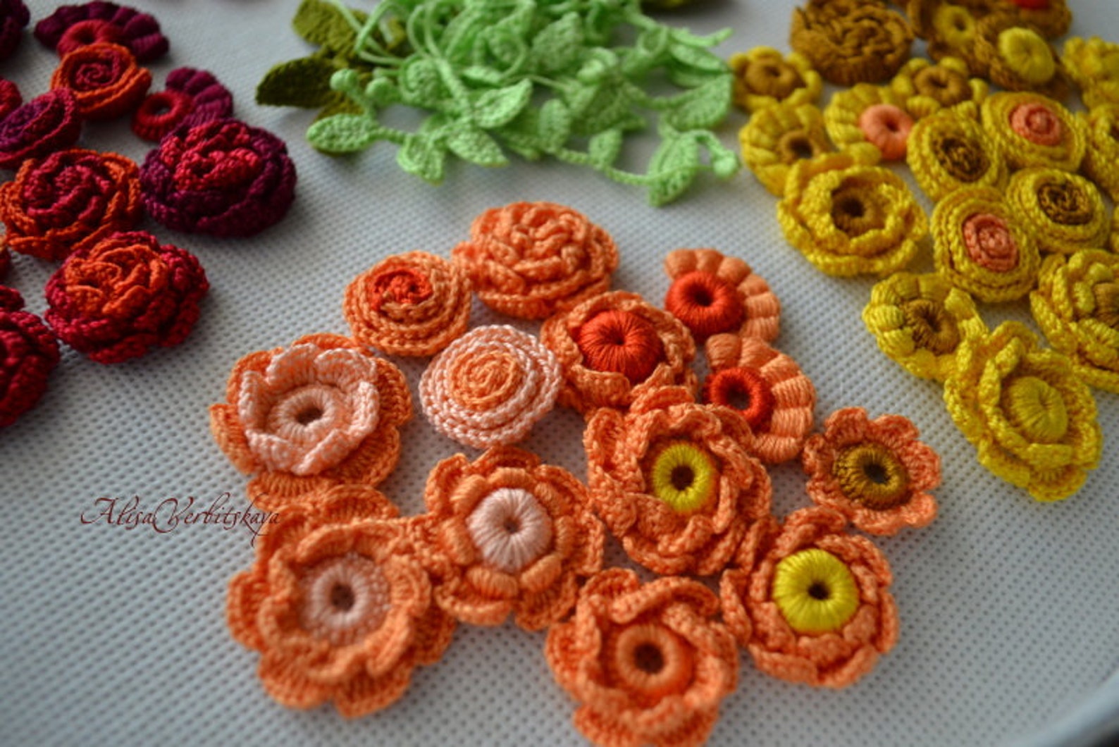 Miniature Flower Kits Orange Roses Set 30pcs - Etsy
