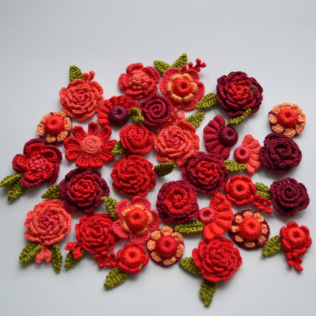 Miniature Flower Kits Orange Roses Set 30pcs - Etsy
