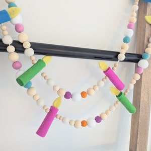Birthday Candle Garland. Birthday Garland, 6ft - Etsy