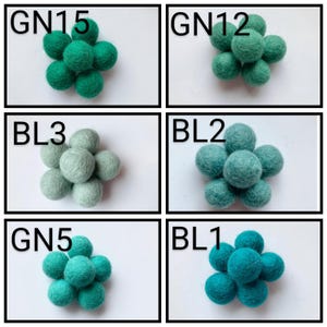 Bulk Felt Balls, Choose Your Colors. Custom Felt Ball Garland. Felt ...