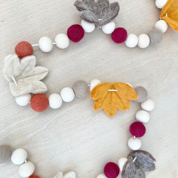 Fall Felt Leaf Garland - Etsy