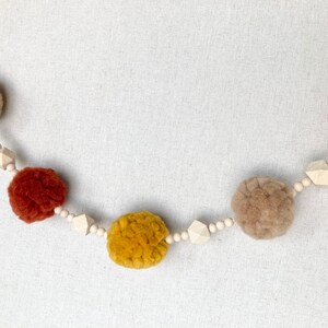 Fall Garland. Fall Pom Pom Garland. Fall Decor. Decorative Pom - Etsy