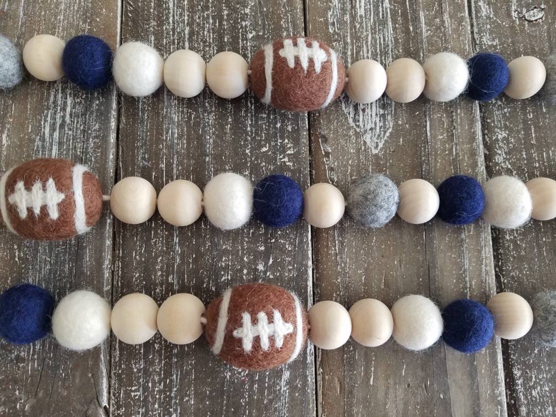Football Decor. Football Garland. Boys Bedroom Decor. Boys - Etsy