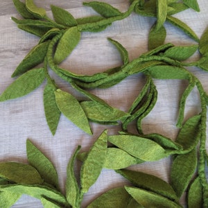 Vine Garland. Felt Leaf Garland. Felt Vine Garland. 6ft - Etsy