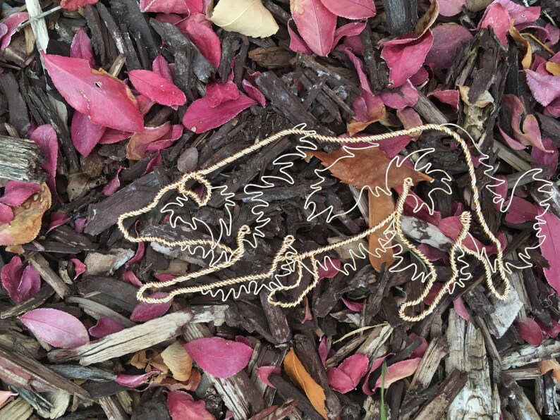 Border Collie Wire Border Collie Ornament Dog Gold - Etsy