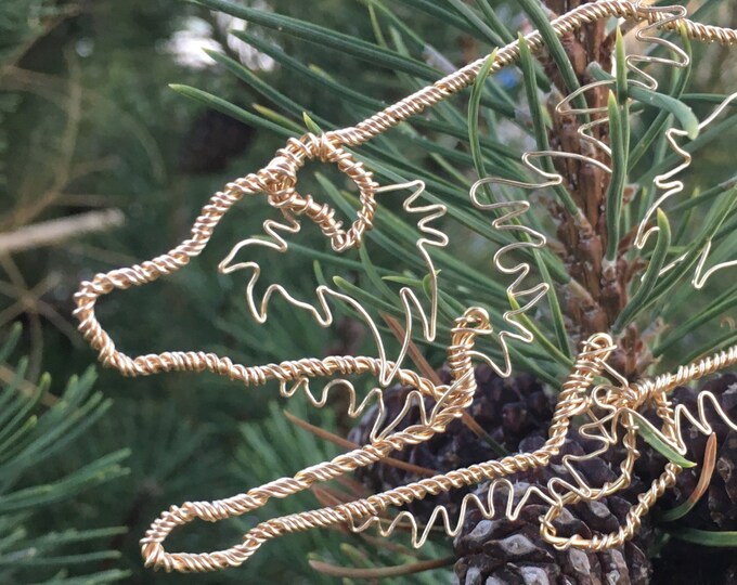 Border Collie, Wire Border Collie Ornament, Dog, Gold - Etsy