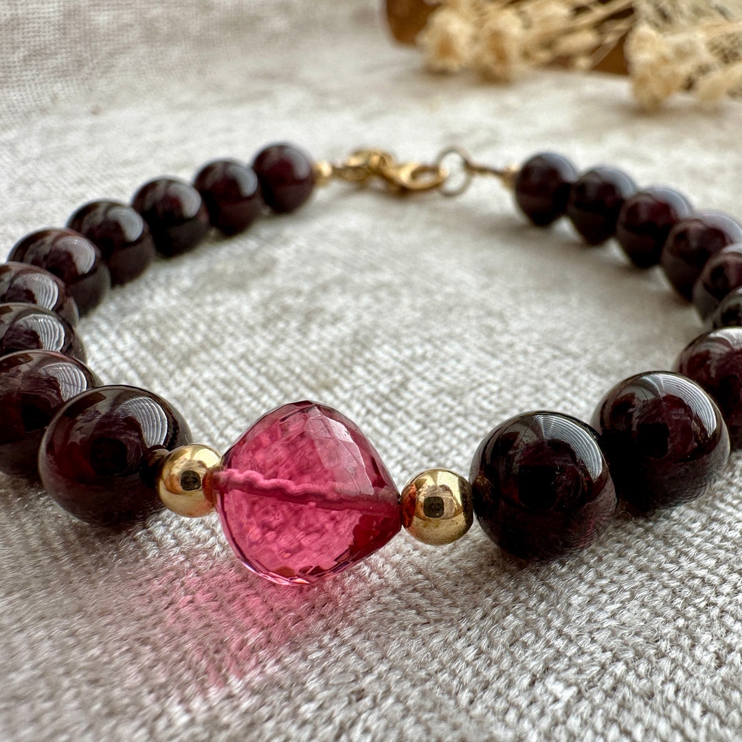 Garnet Signature Bracelet - Etsy