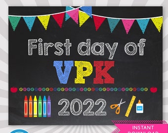First Day of Vpk Printable - Etsy