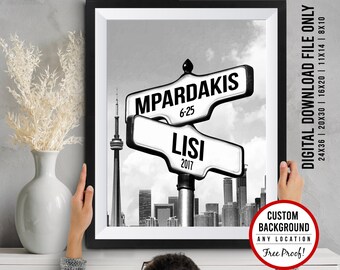 Personalized 4x18 Yellow Street Sign ANY TEXT - Etsy