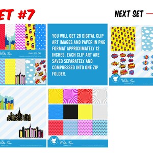 4 Set Combo Superhero Clipart / Pick Your Set / Superheroes Clip Art ...