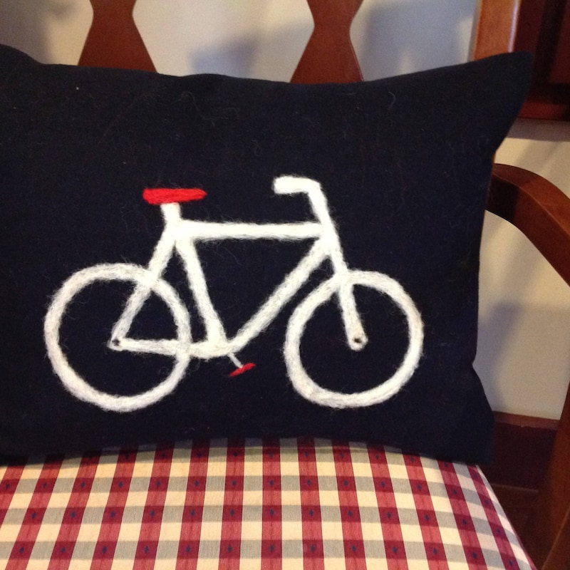 Bicycle Pillow - Etsy