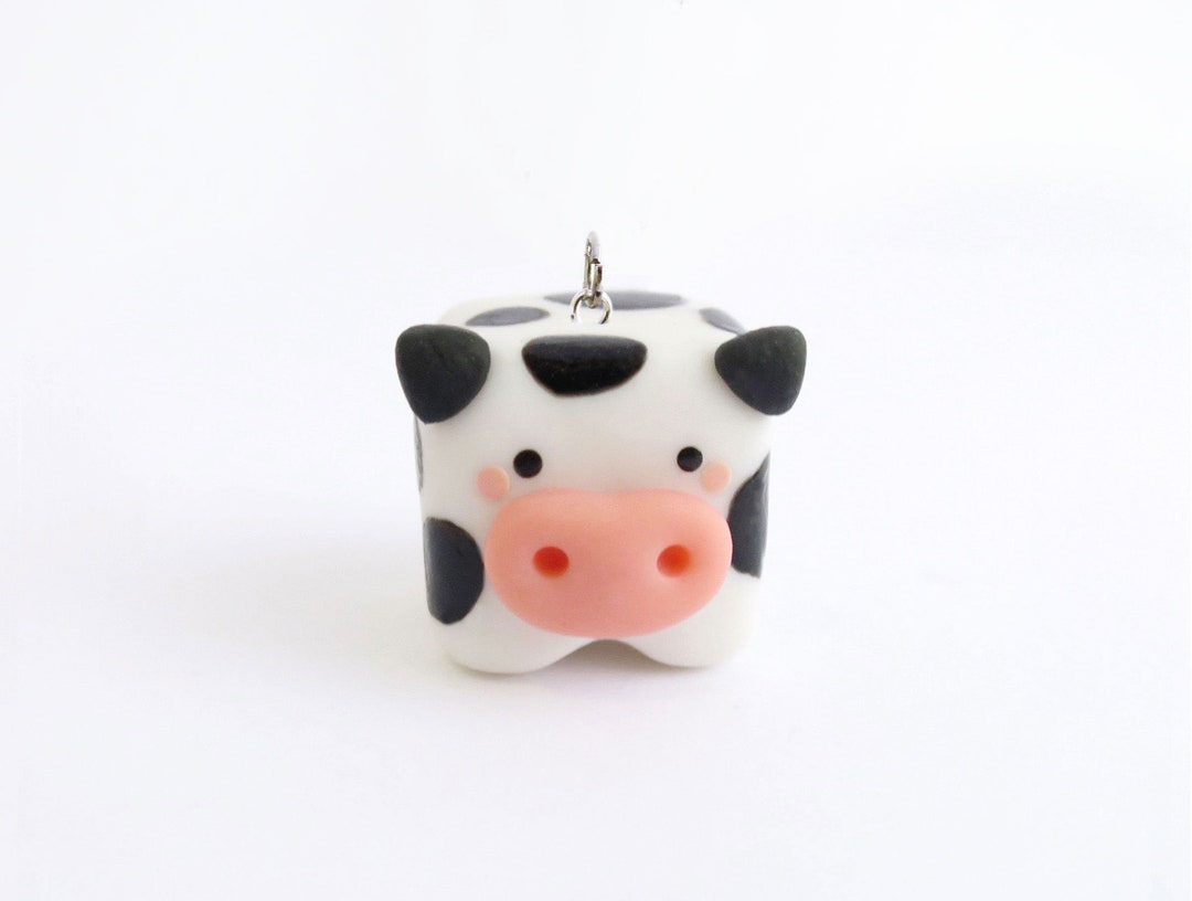 Little Cube Cow, Squared Animal Charm, Miniature Animal, Cute Animal - Etsy