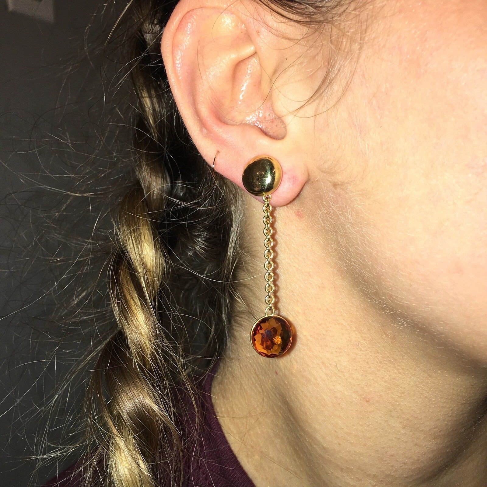 Chimento Sigilli 18K Yellow Gold Citrine Removable Drop Dangle - Etsy