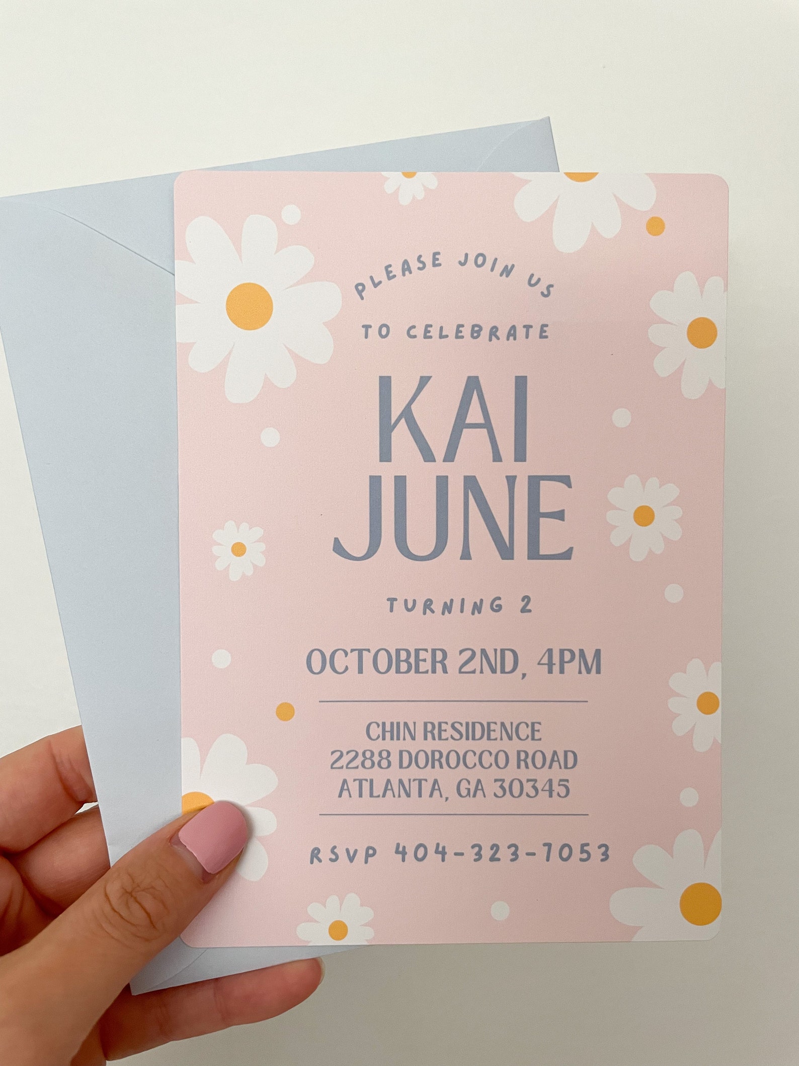 Daisy Birthday Party Invitation PRINTABLE Daisy Invitation - Etsy