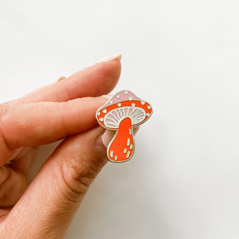Mushroom Pin - Etsy