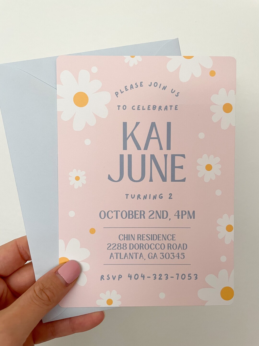 Daisy Birthday Party Invitation, PRINTABLE Daisy Invitation, Daisy ...