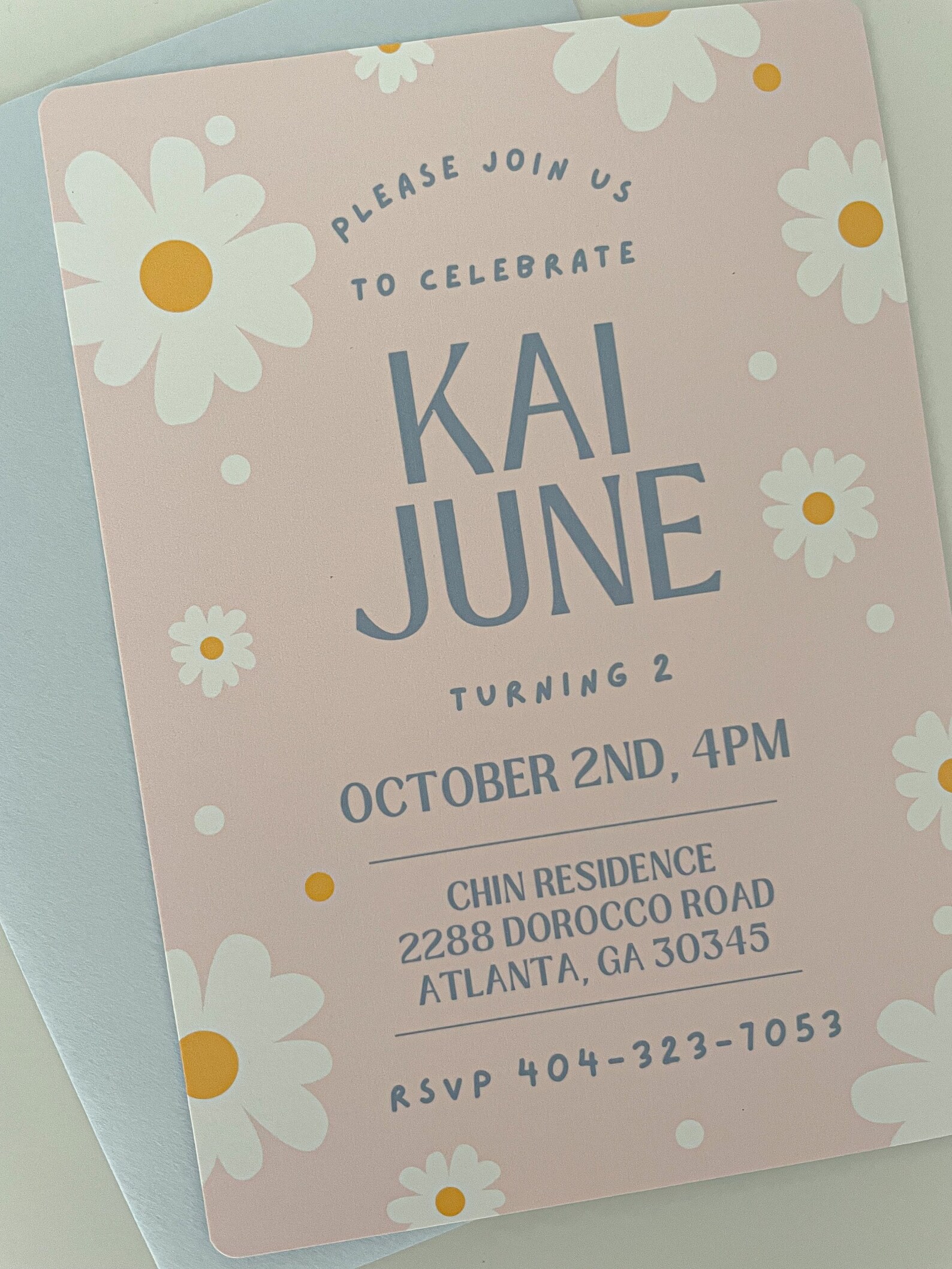 Daisy Birthday Party Invitation PRINTABLE Daisy Invitation - Etsy