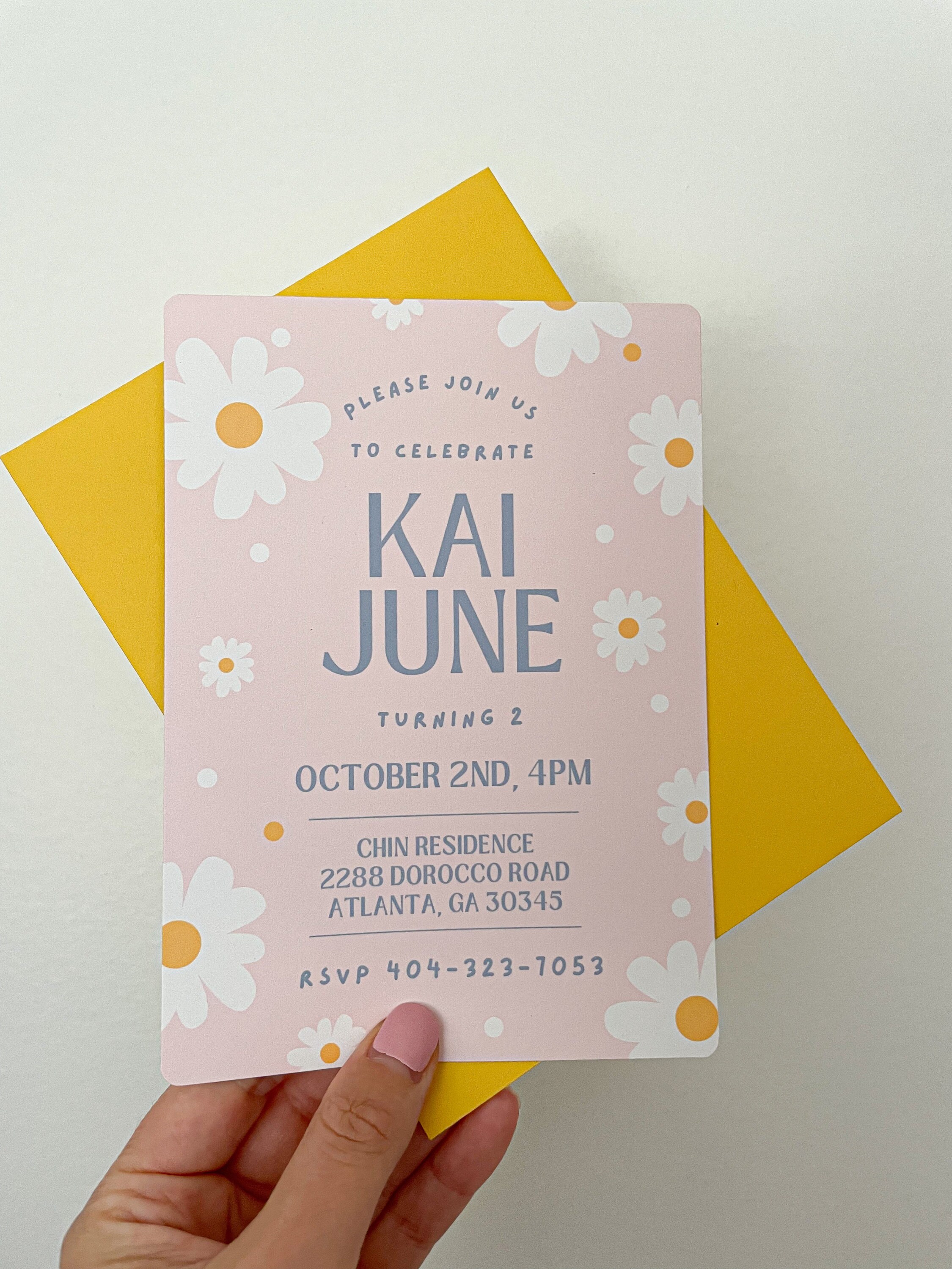 Daisy Birthday Party Invitation, PRINTABLE Daisy Invitation, Daisy ...