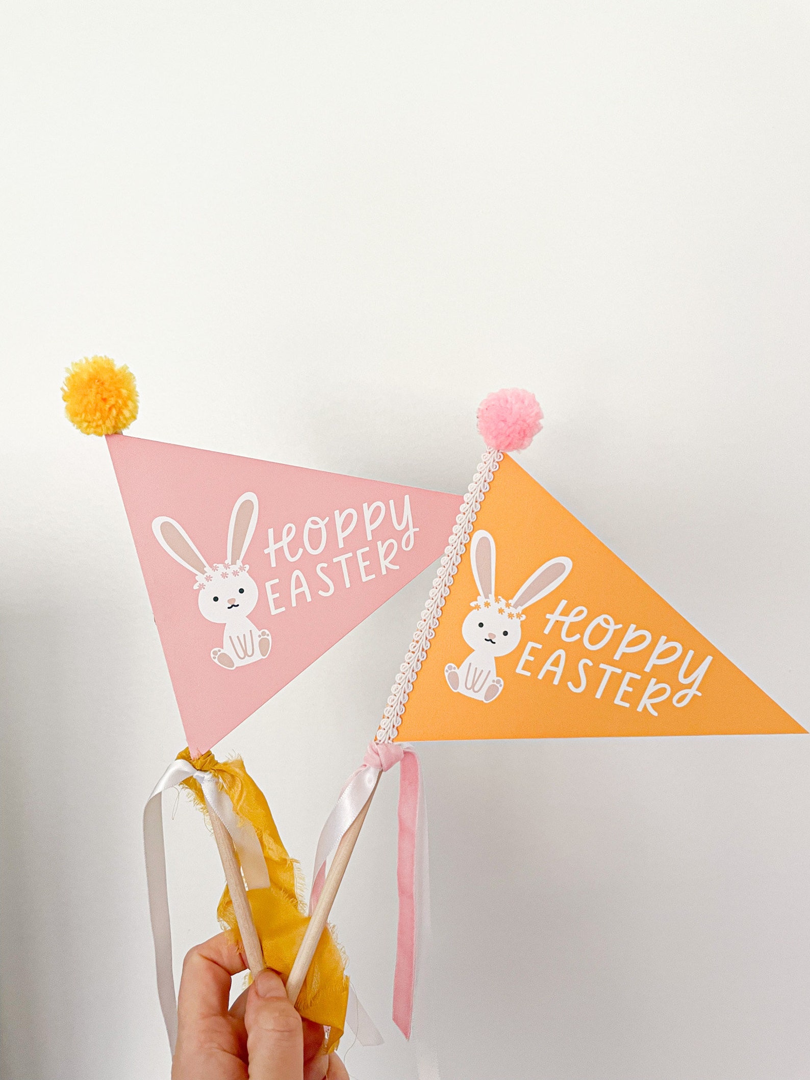 Easter Pennant Flag Printable Easter Flag Easter Basket - Etsy