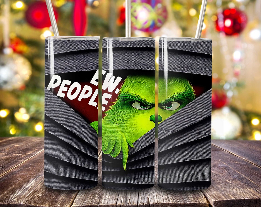 Grinch Tumbler Wrap PNG, 20oz Tumbler PNG Sublimation Design, Merry ...