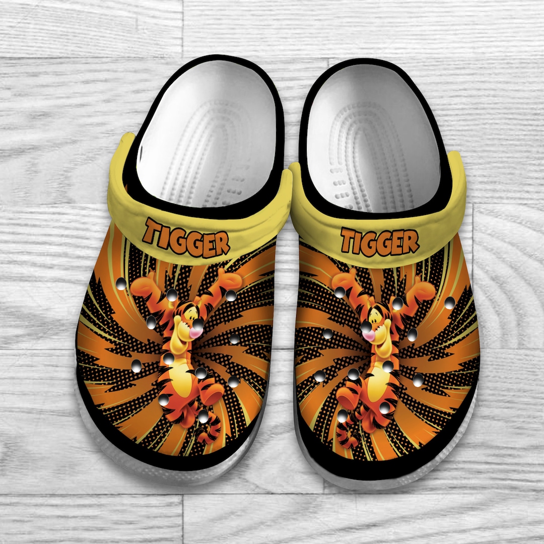 Tigger Crocband Clogs Shoes, Tigger Clogs Shoes for Men Women and Kid ...