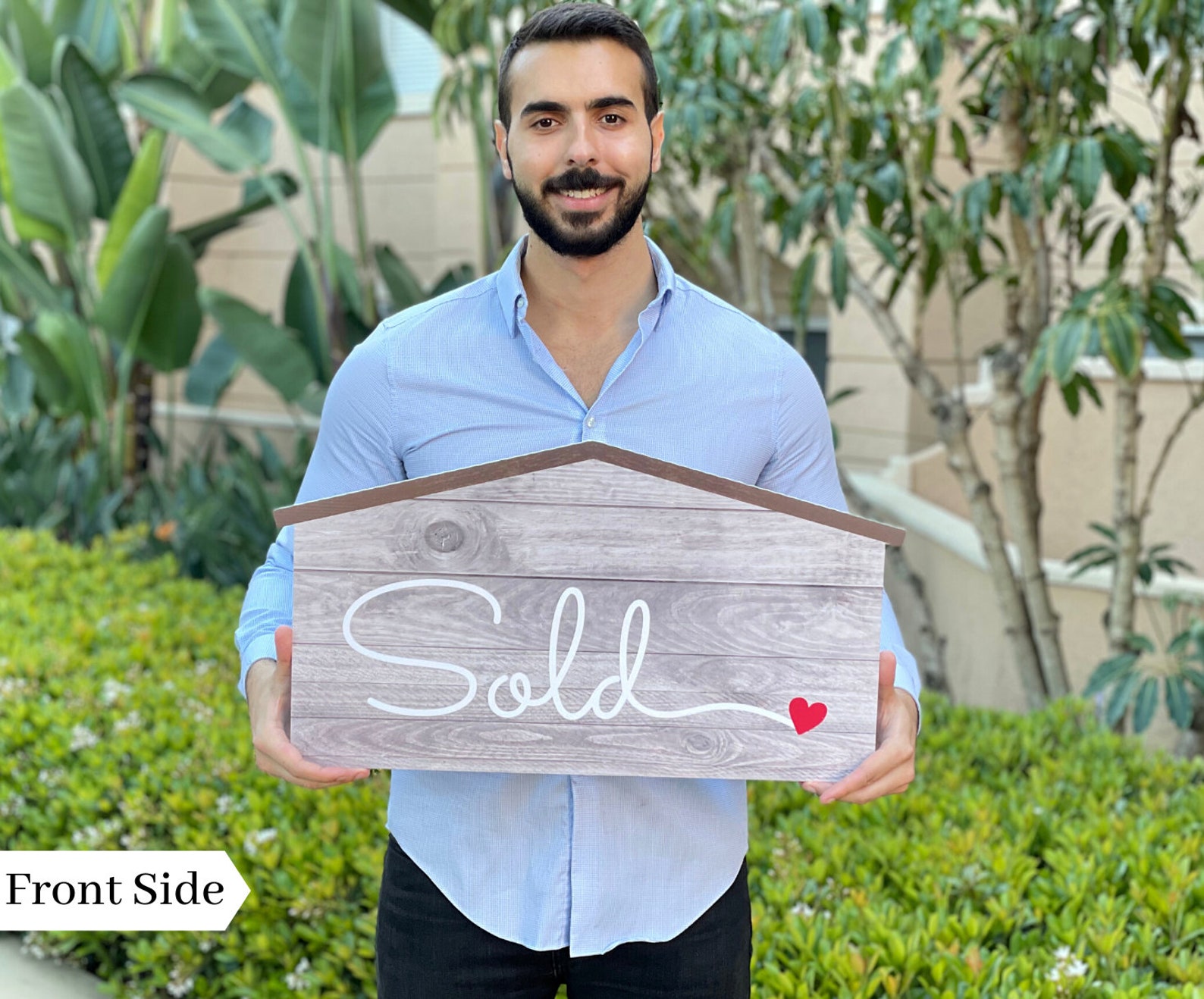 Sold Sign Real Estate Realtor House Shaped DOUBLE-SIDED We - Etsy