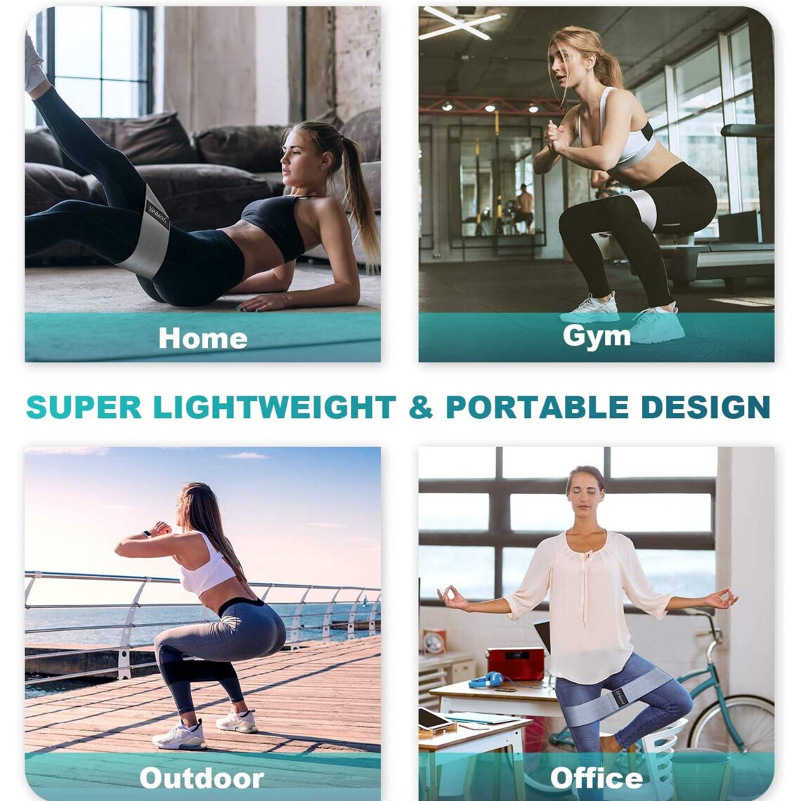 Fabric Resistance Bands Set Exercise Bands for Working Out - Etsy