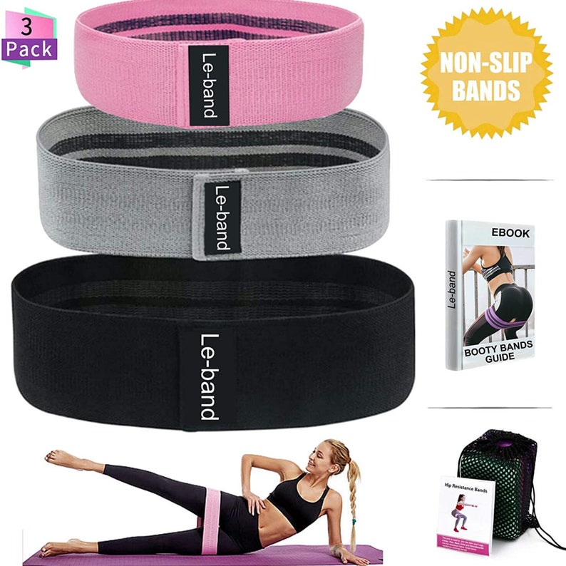 Fabric Resistance Bands Set Exercise Bands for Working Out - Etsy