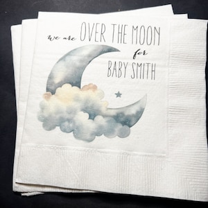 Over the Moon Baby Shower Love You to the Moon and Back Baby Shower ...