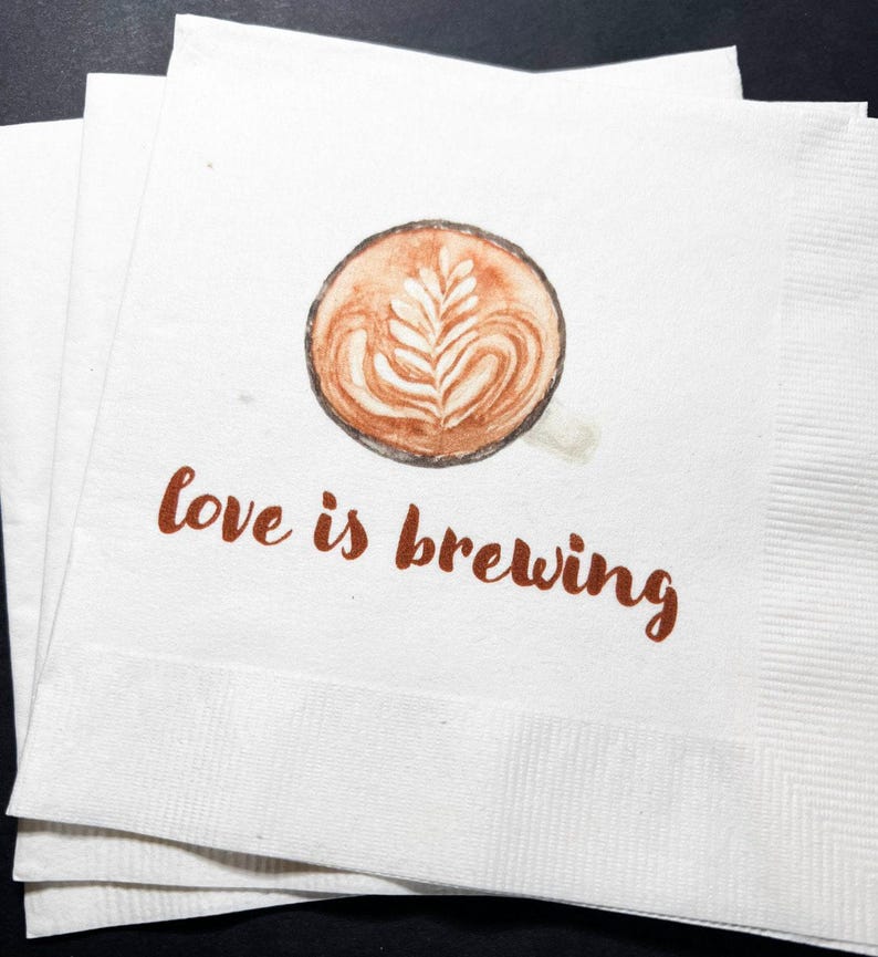 Coffee Bar Wedding Coffee Bridal Shower Perfect Blend Love is Brewing ...