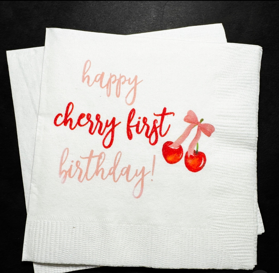 Cherry Birthday Cherry First Birthday Summer Birthday Cherry on Top ...