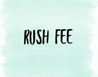 Rush Order Fee - Etsy