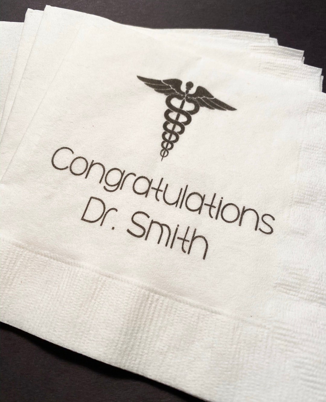 Medical School Doctor Med Graduation Personalized Cocktail, Luncheon or ...