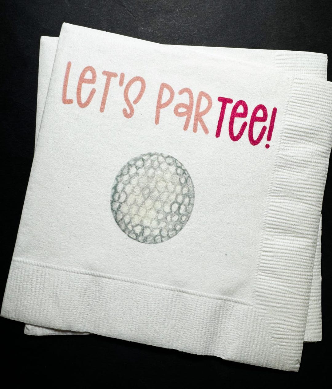 Lets Partee Golf Pink Birthday Party Hole in One Golf Lets Partee Golf ...