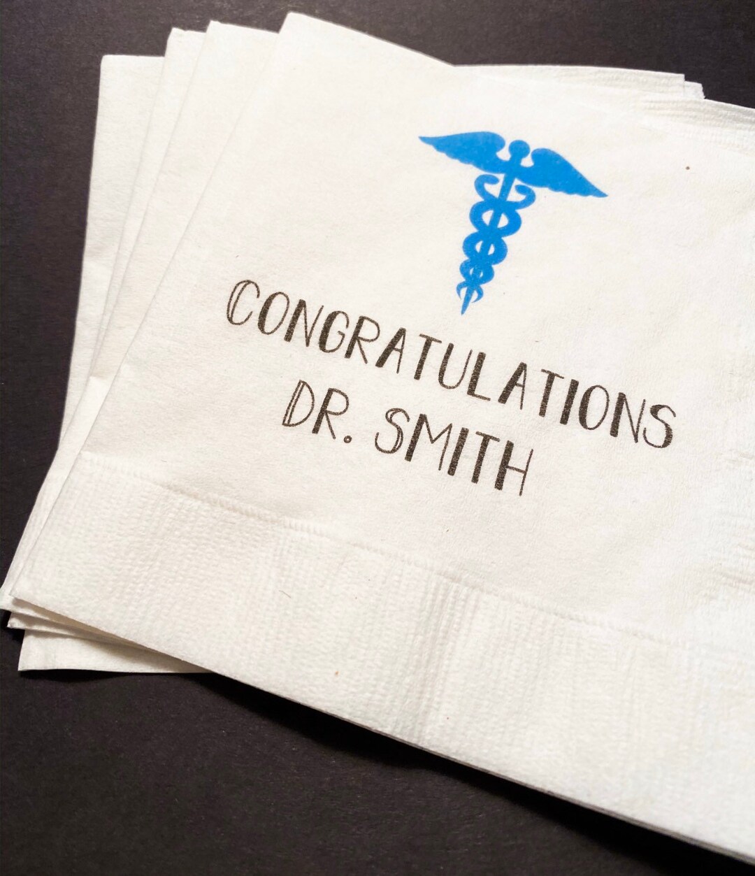Medical School Doctor Med Graduation Personalized Cocktail, Luncheon or ...