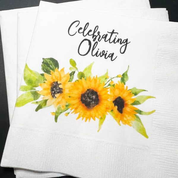 Sunflower Napkins - Etsy