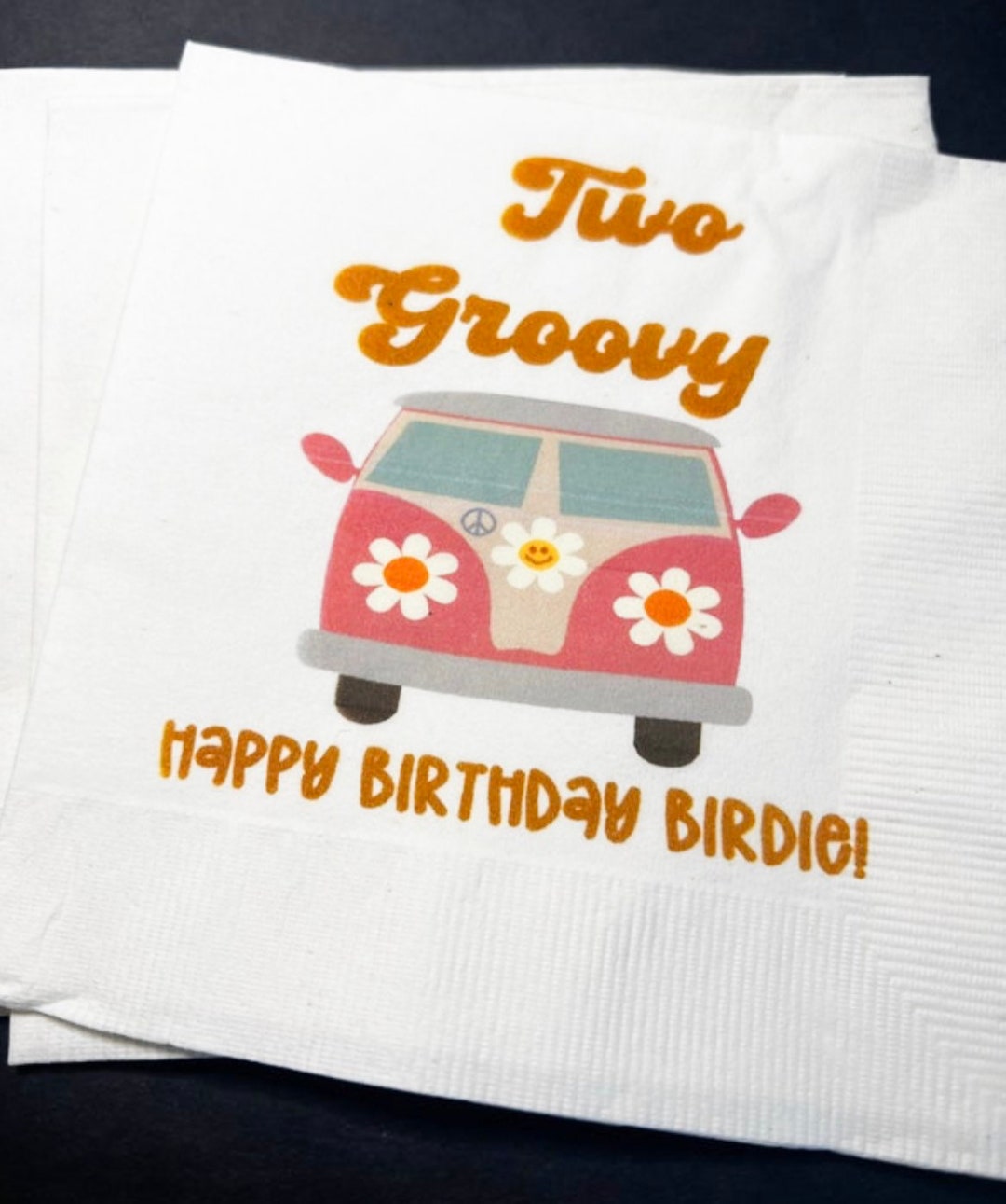 Two Groovy 2nd Birthday Party Groovy Good Vibes Personalized Cocktail ...