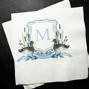 Duck Baby Shower Duck Birthday Crest Mallard Duck Monogram Boy Birthday ...