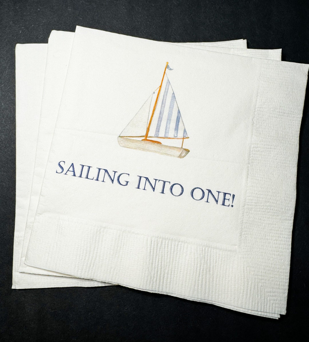 Sailing Into One Sailboat Birthday Party Nautical Summer Birthday Boat ...