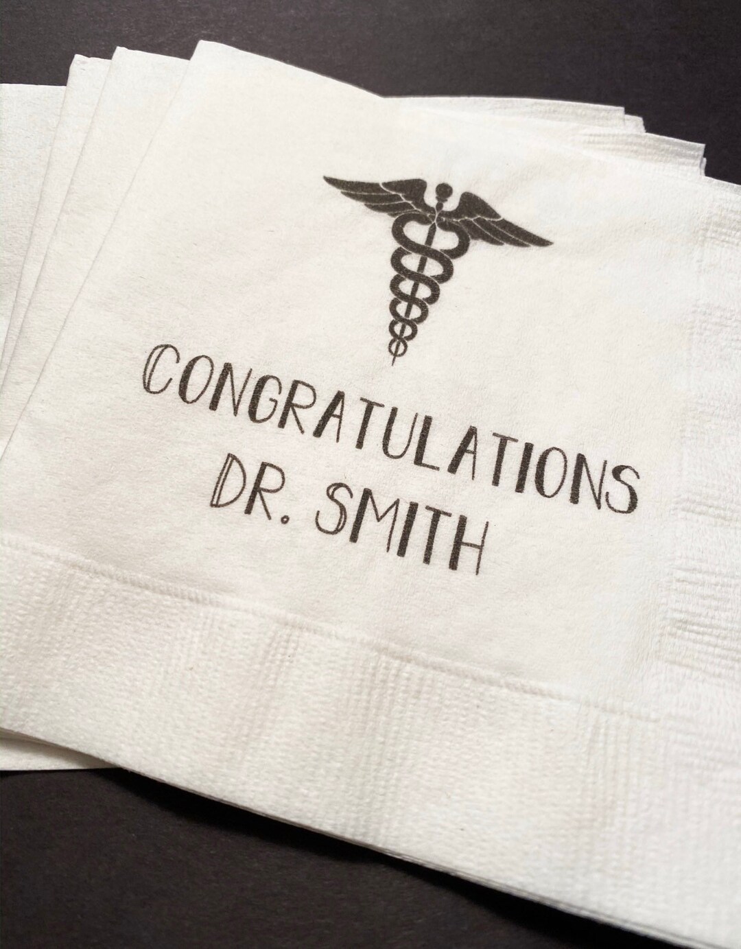 Medical School Doctor Med Graduation Personalized Cocktail, Luncheon or ...