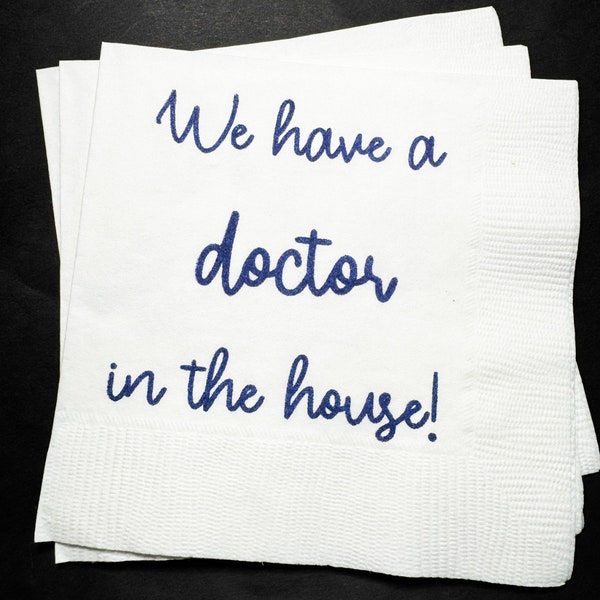 Doctor in the House Napkins - Etsy
